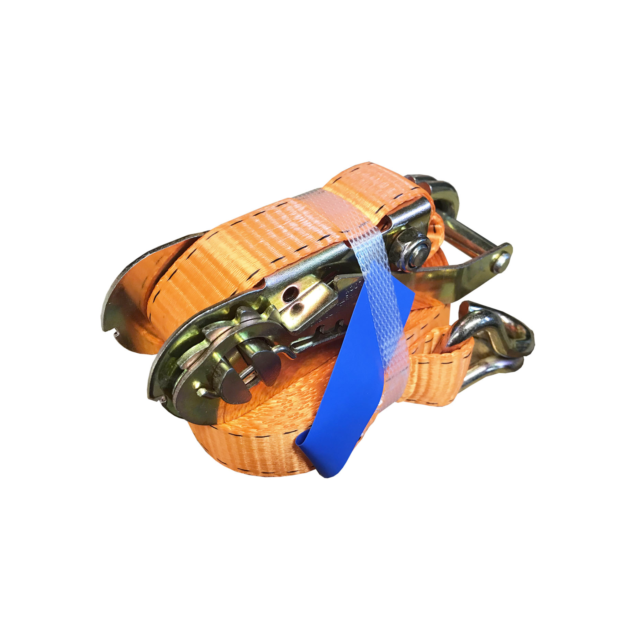 Ratchet Strap Load Binder with "J" Hooks and Separate Strap Polyester ...